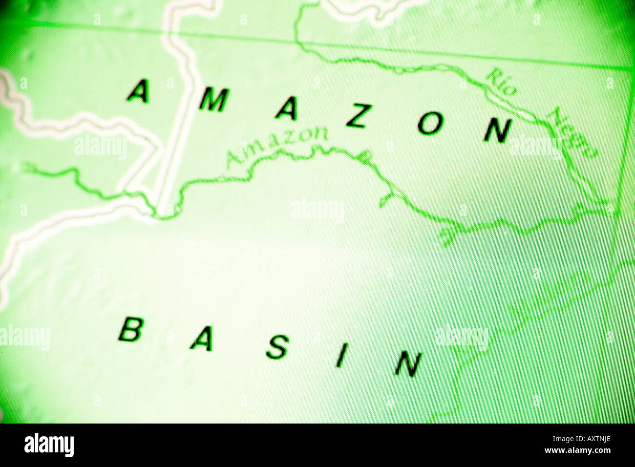 Amazon basin map hi-res stock photography and images - Alamy