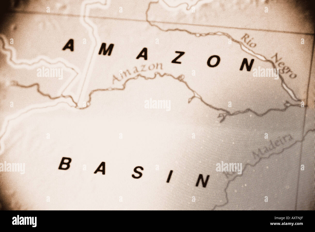 Map of amazon hi-res stock photography and images - Alamy