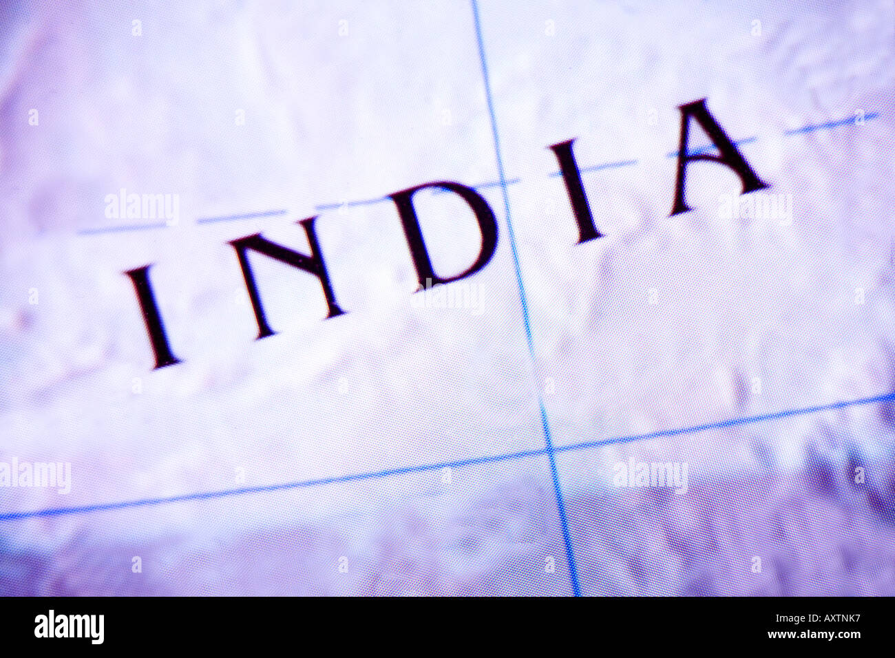 Map showing india hi-res stock photography and images - Alamy
