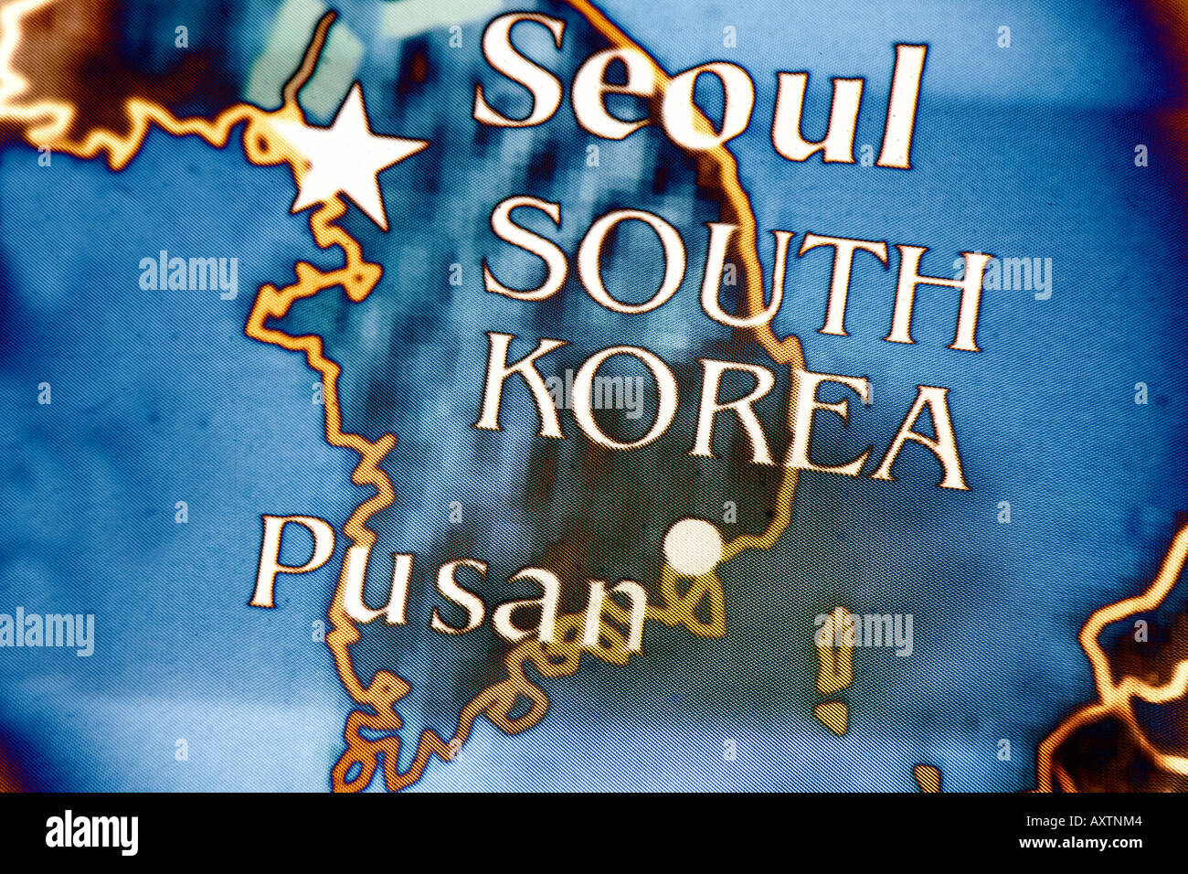 Pusan map hi-res stock photography and images - Alamy