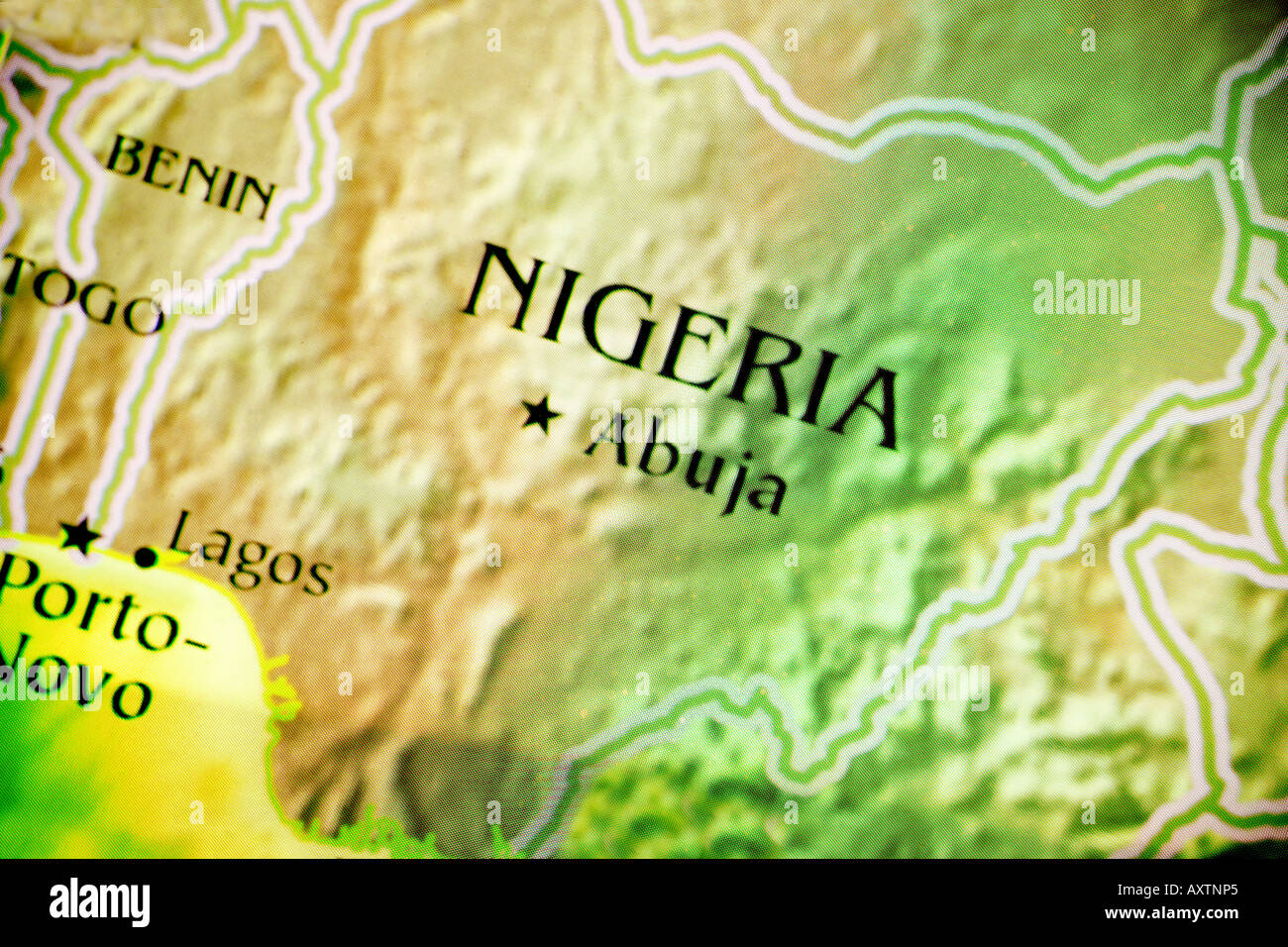 Current map country nigeria located hi-res stock photography and images ...