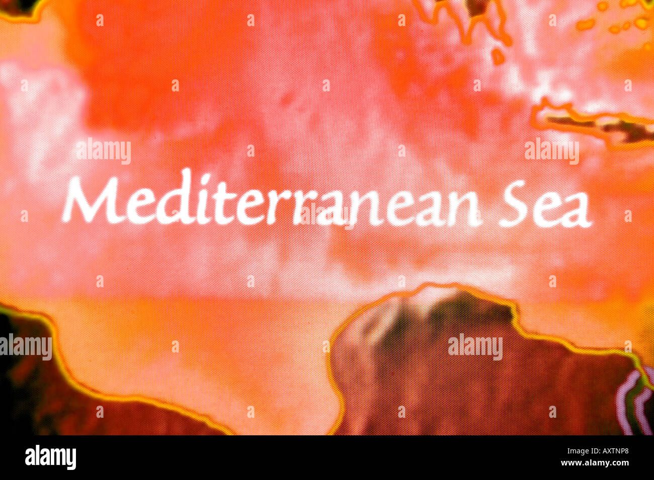 Mediterranean region map hi-res stock photography and images - Alamy