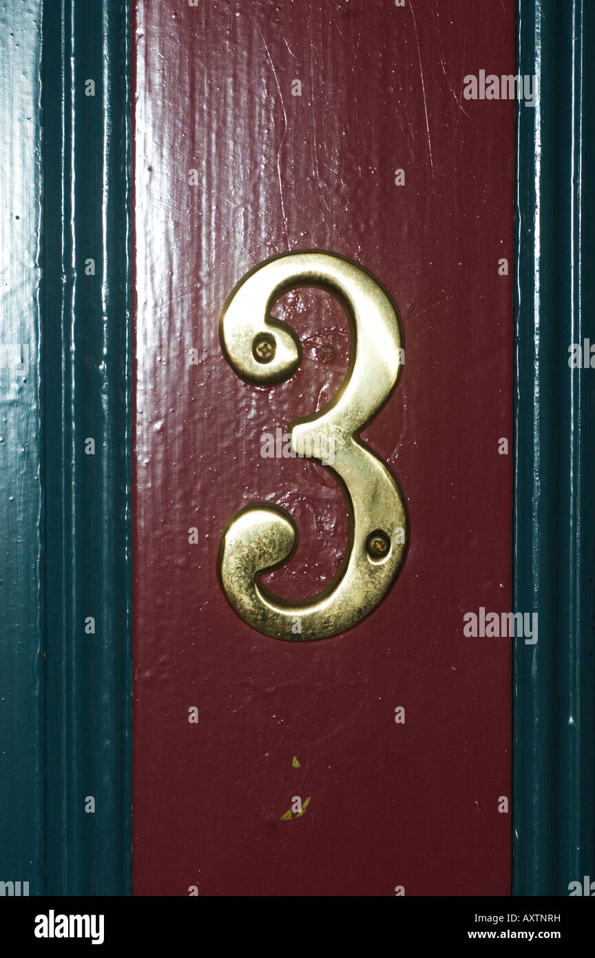 House number 3 hi-res stock photography and images - Alamy