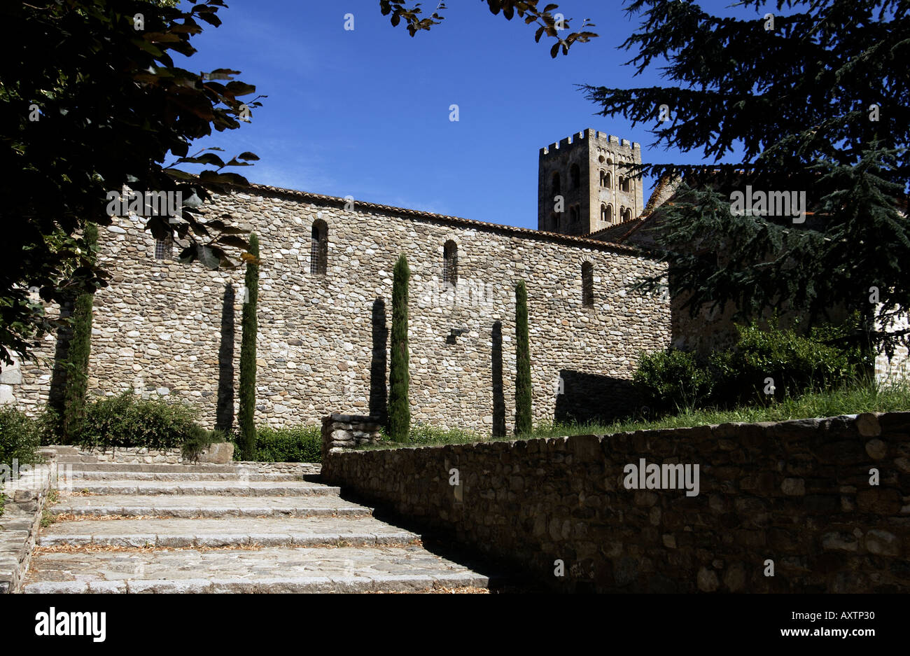 monastery or abbey of saint michel in cuxa departement pyrenees ...