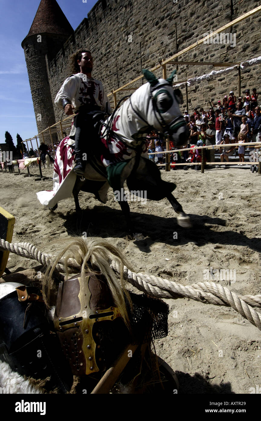 Carcassonne each summer a medieval play about the cathar history is ...