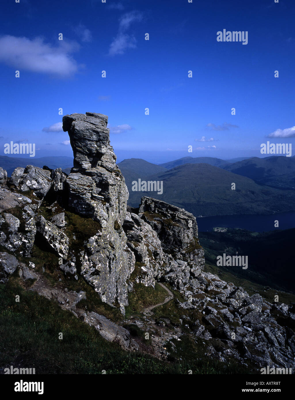 The Summit of Ben Arthur, The Cobbler, The North Peak looking toward ...