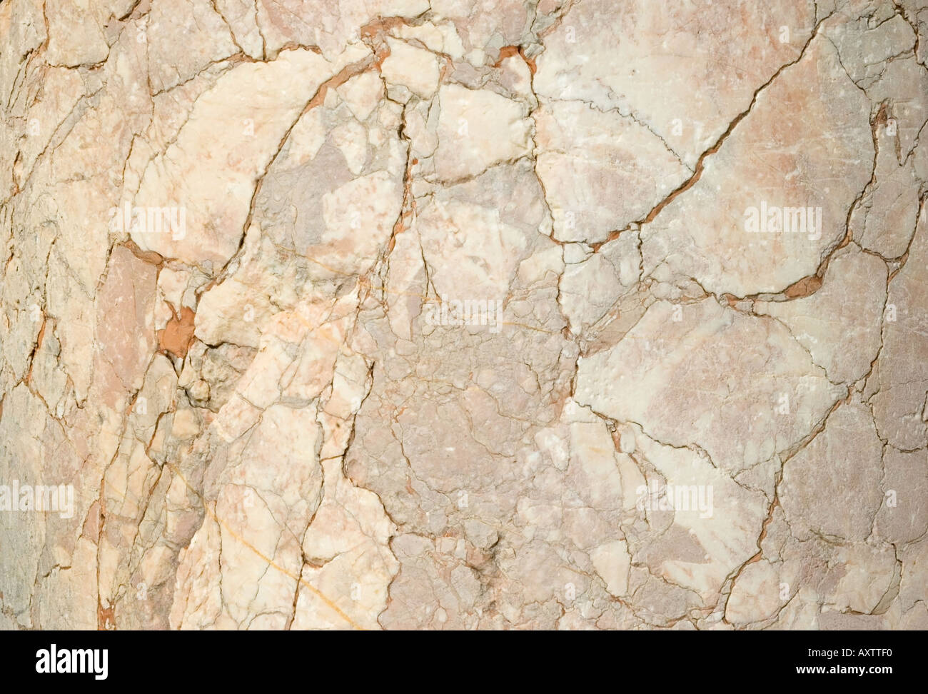 A marble column badly weathered, crumbling, in the city of Ephesus ...