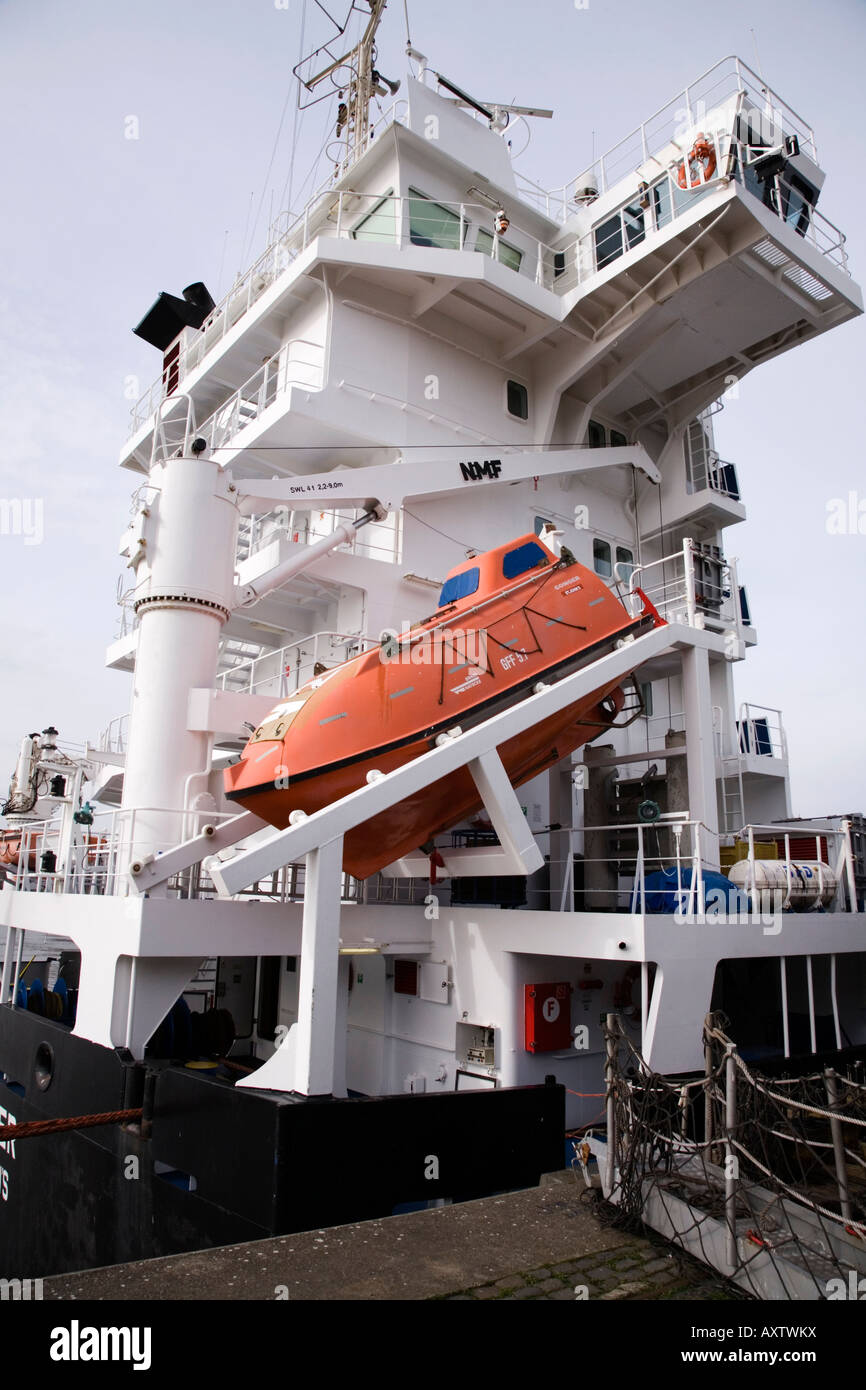 Life raft container on ship hi-res stock photography and images - Alamy
