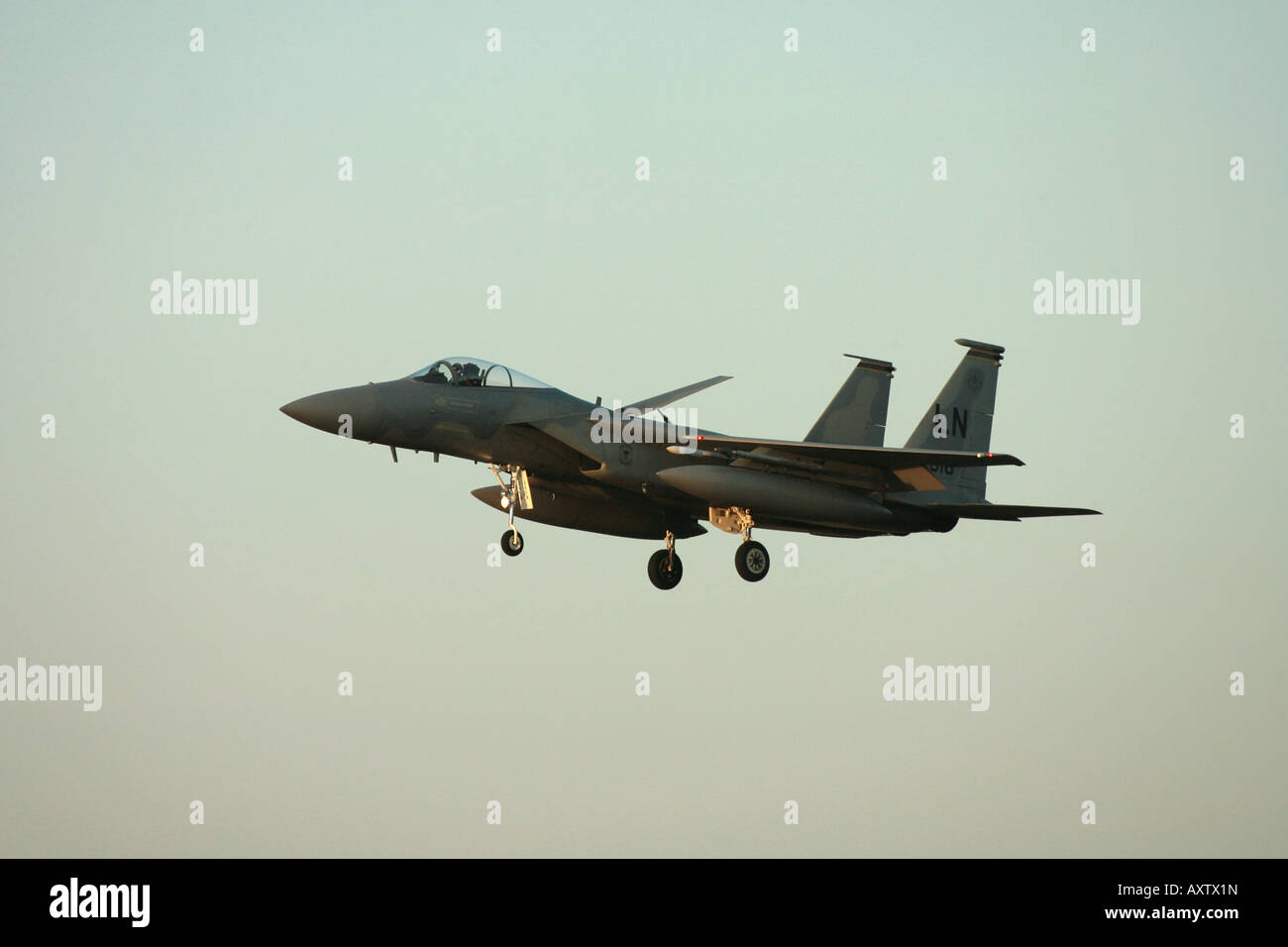 F15 Eagle landing at RAF Lakenheath Stock Photo - Alamy