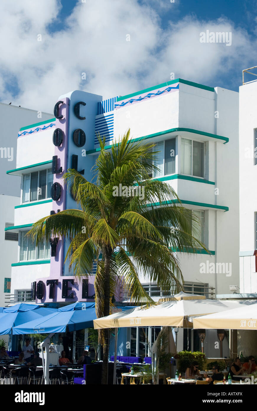 famous art deco hotel architecture south beach miami florida usa Stock ...