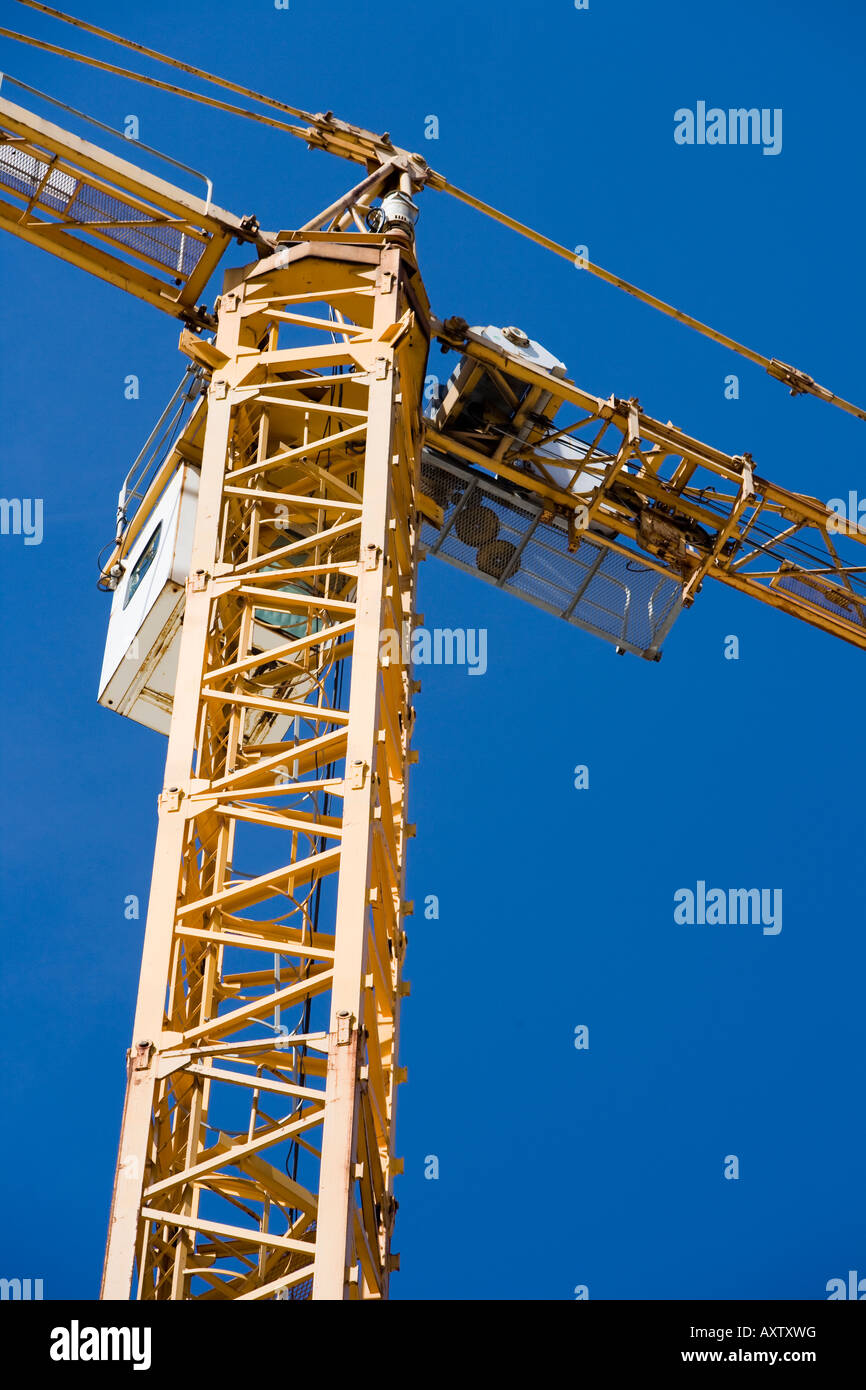 Detail of construction crane Stock Photo - Alamy