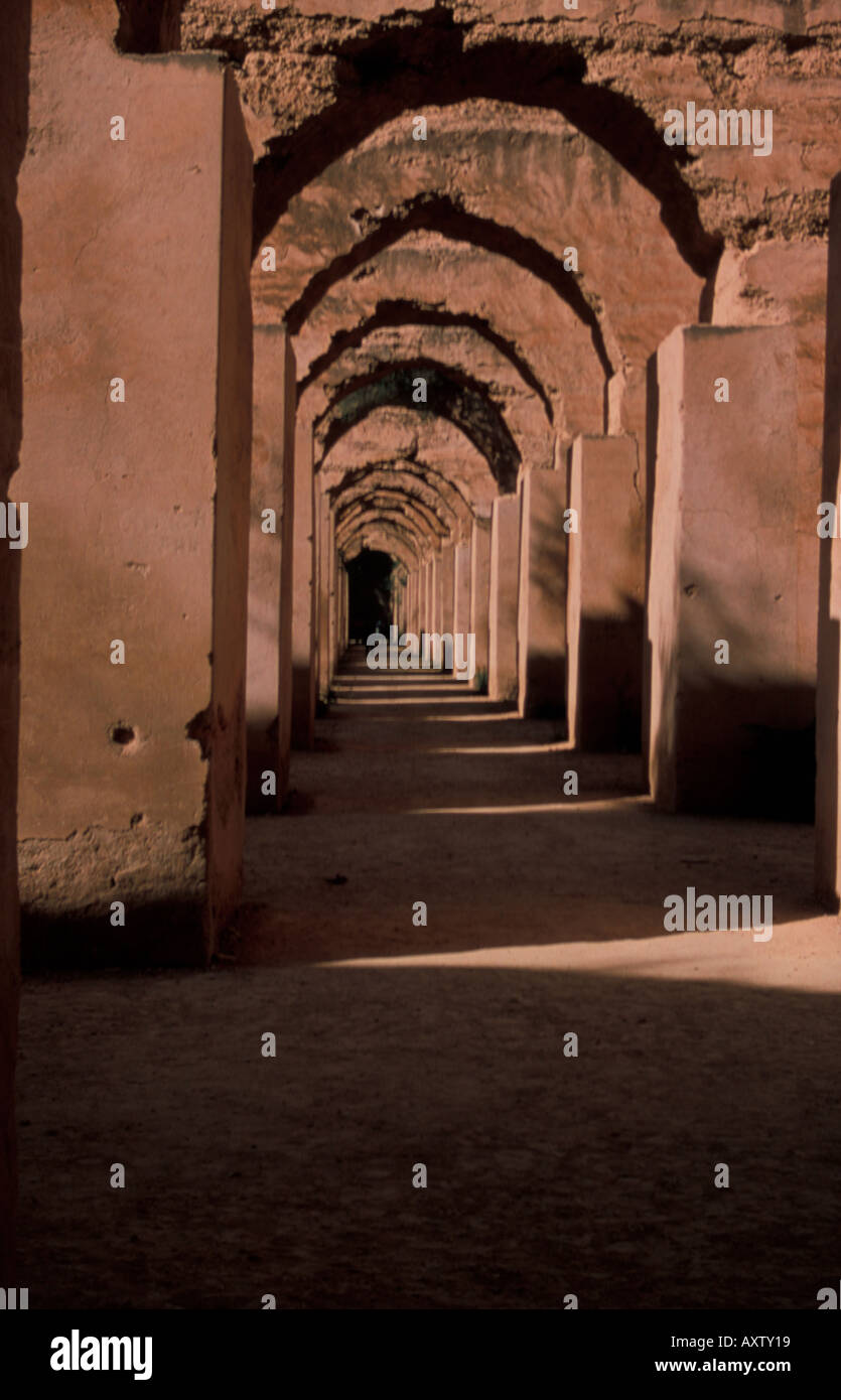 The ruins of the 17th Century Water Palace Meknes Morocco Stock Photo ...