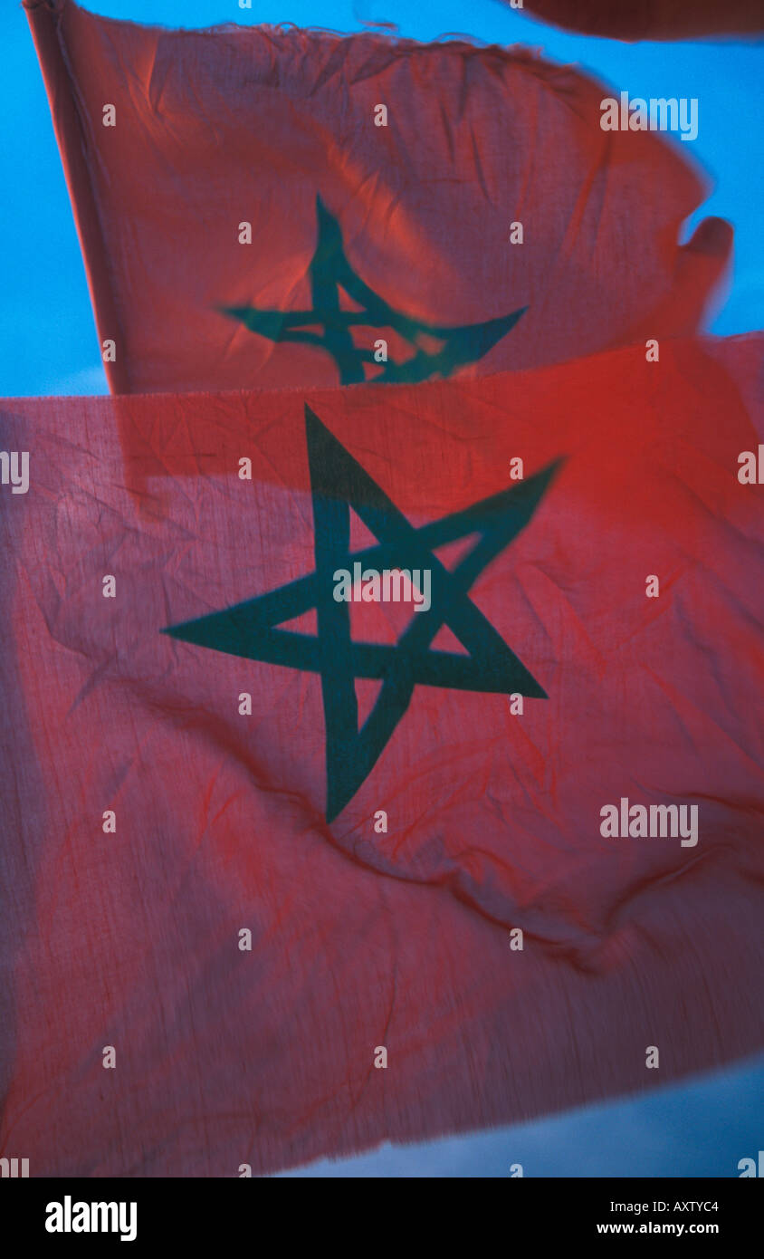 The National flag of Morocco Stock Photo - Alamy