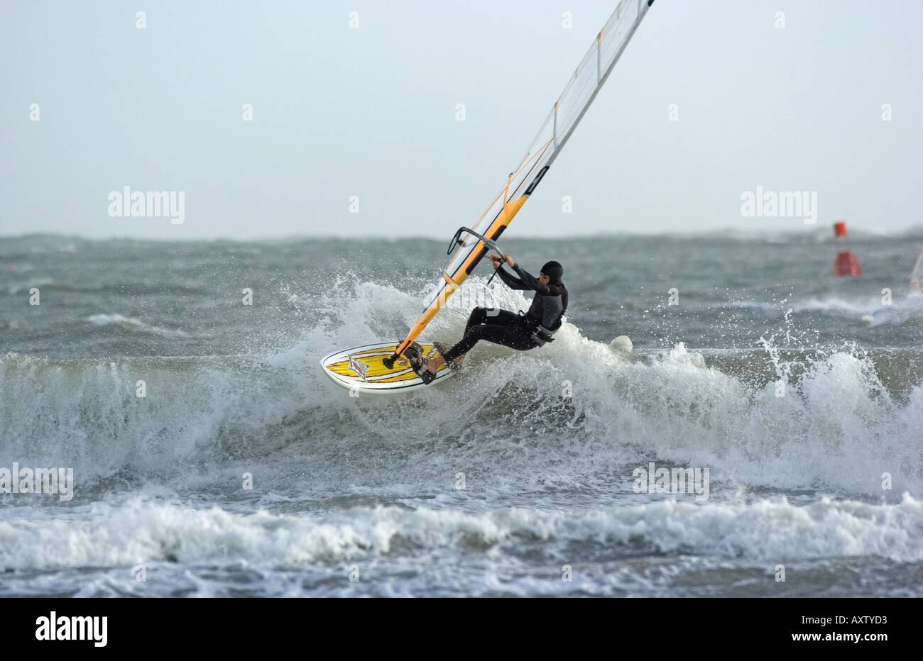Windsurfing Horton Gower Peninsular South Wales Stock Photo - Alamy