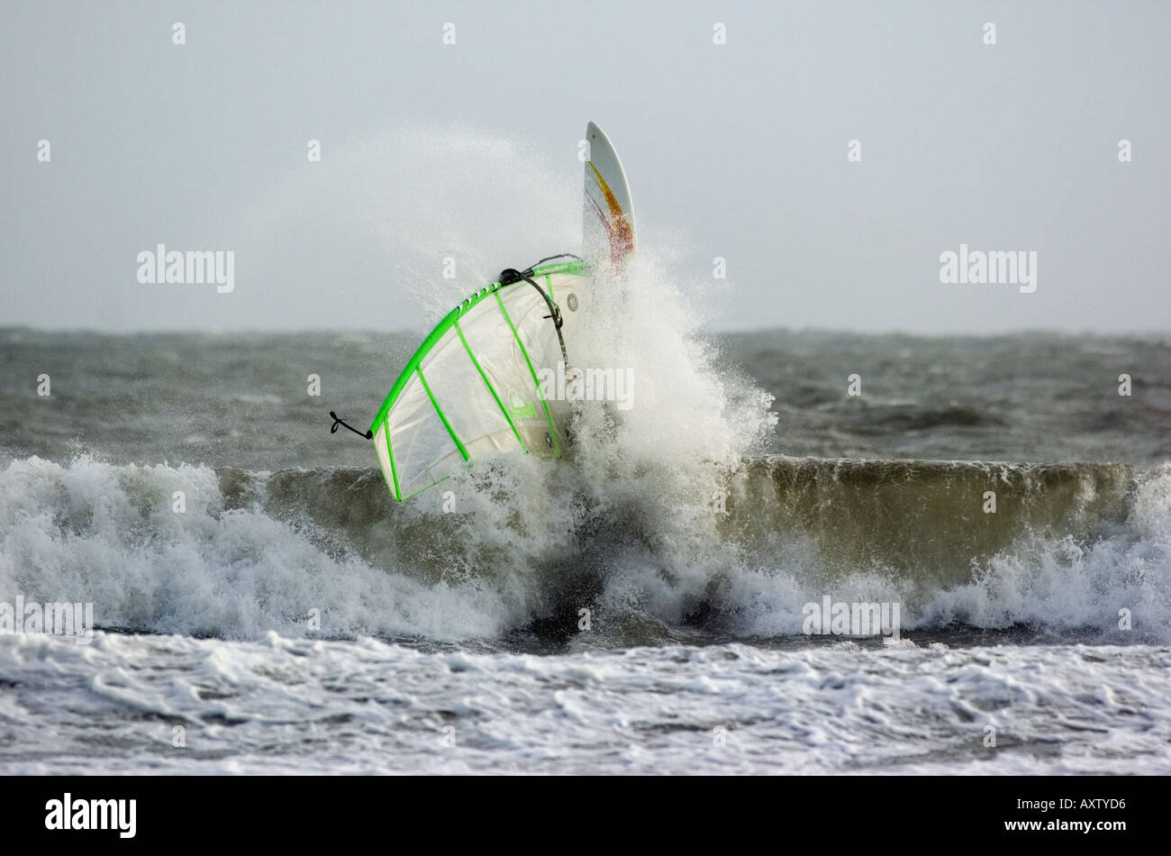 Windsurfing Horton Gower Peninsular South Wales Stock Photo - Alamy
