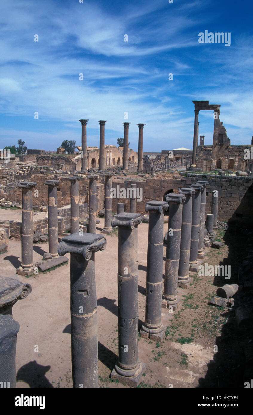 Old town Bosra Syria Stock Photo - Alamy