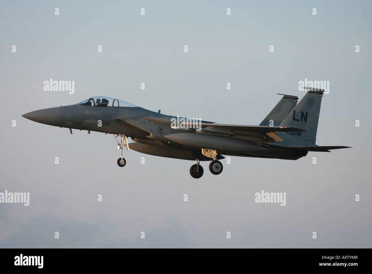 F15 Eagle landing at RAF Lakenheath Stock Photo - Alamy