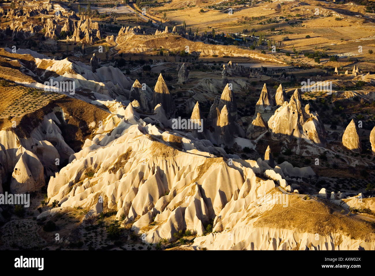Goreme valley from the air. Cappadocia, Turkey Stock Photo - Alamy