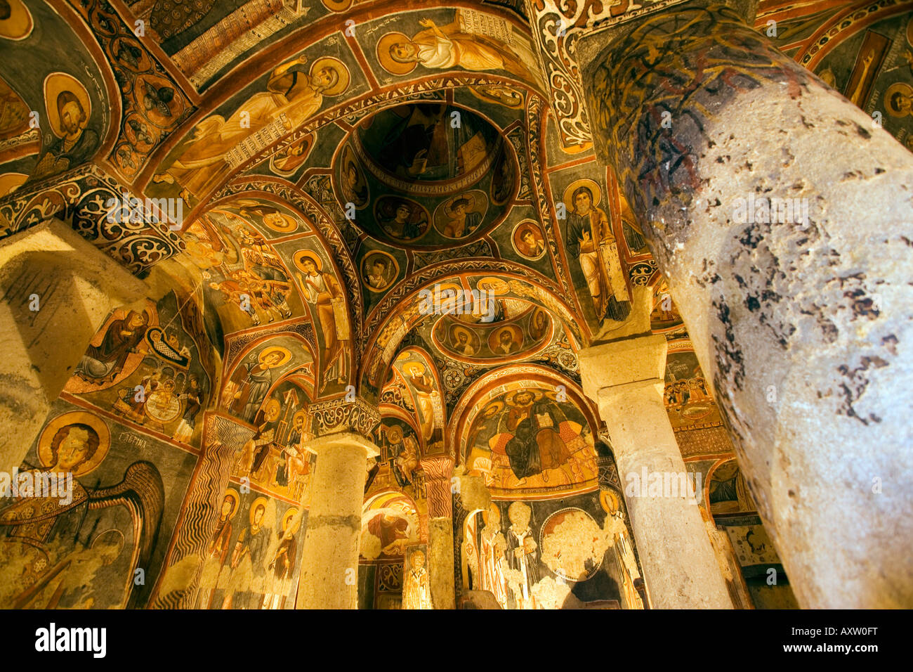 Goreme Open Air Museum, Karanlik (Dark) Church, 12th century ...
