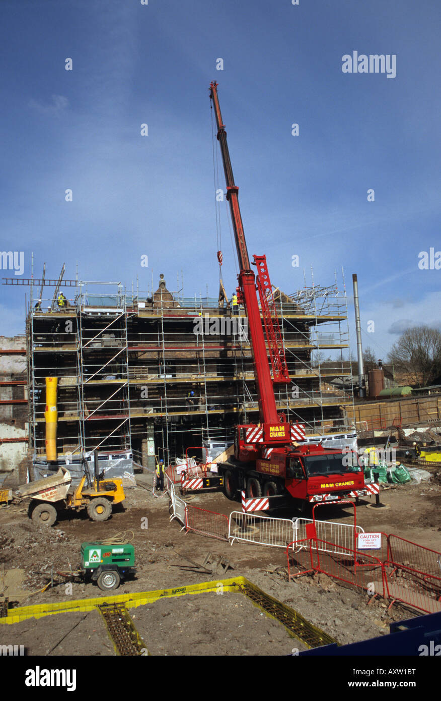 View Of Crane On Building Site In Stoke-on-Trent Stock Photo - Alamy