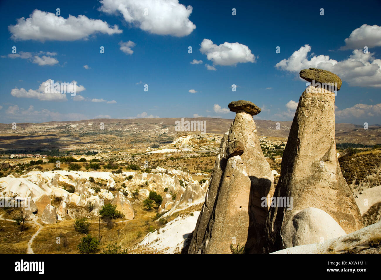 Fairy chimneys, Cappadocia, Turkey Stock Photo - Alamy
