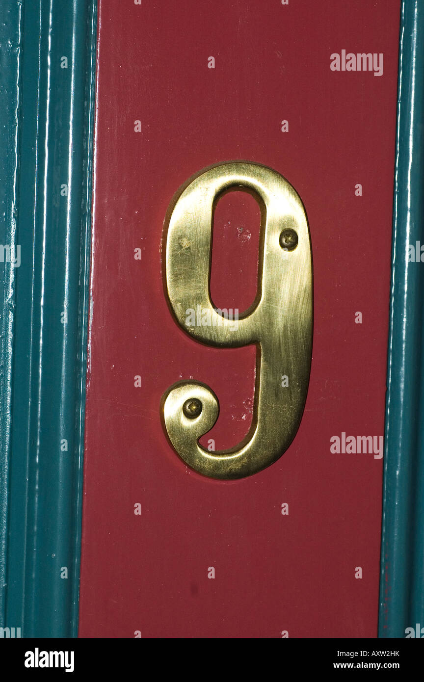 Number 9 door hi-res stock photography and images - Alamy