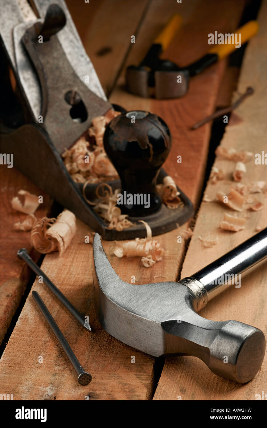 Carpentry work wood tools hi-res stock photography and images - Alamy