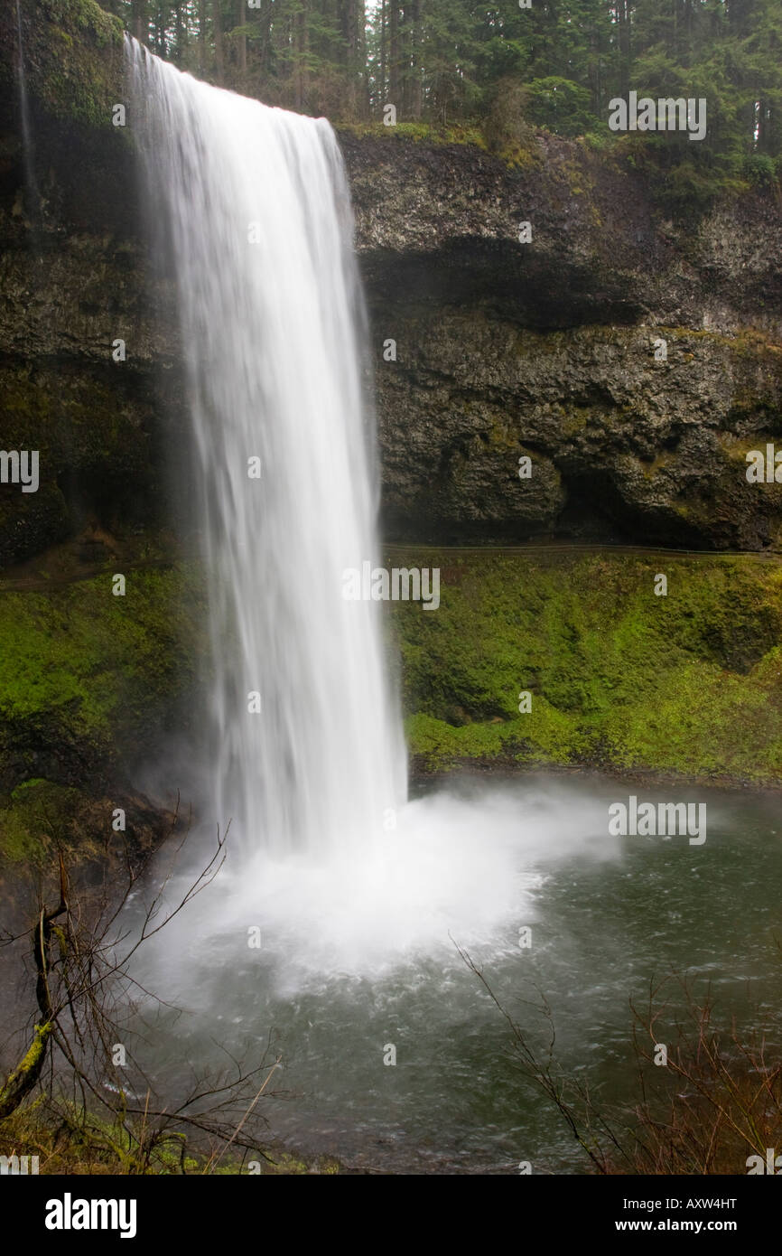South Falls Silver Creek Falls State Park Oregon USA Stock Photo - Alamy
