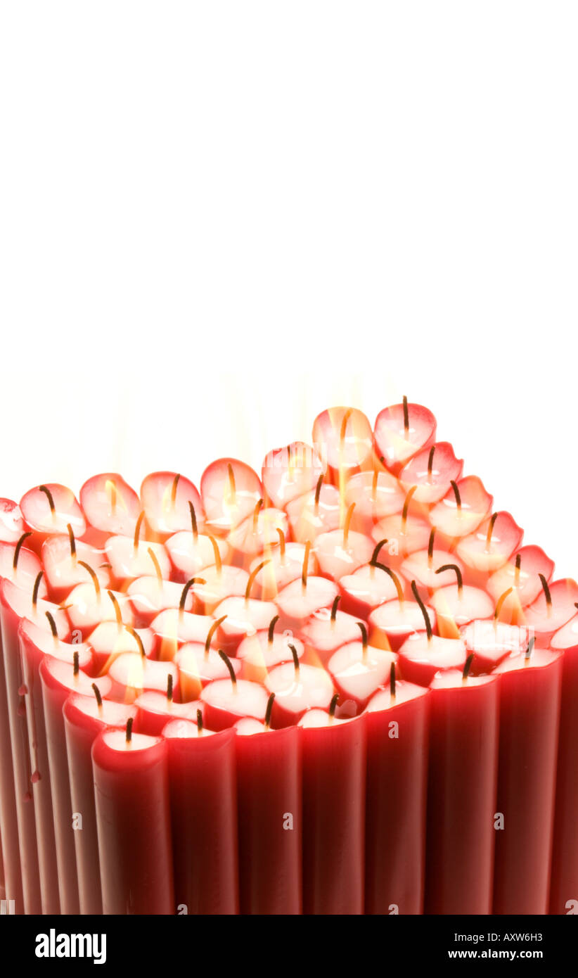 red burning burnded candles candle light candlelight package stapel ...