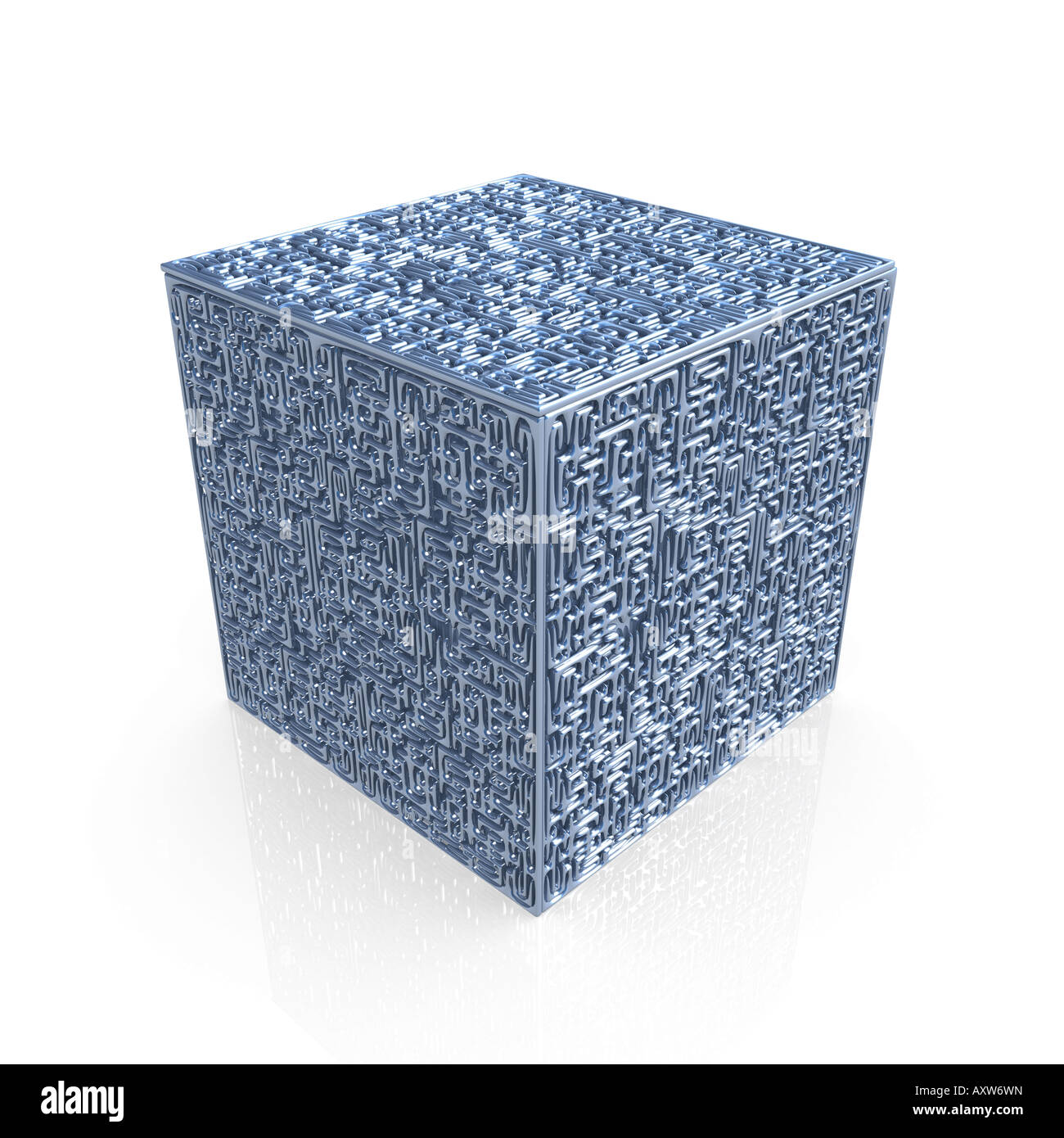 Maze cube Cut Out Stock Images & Pictures - Alamy