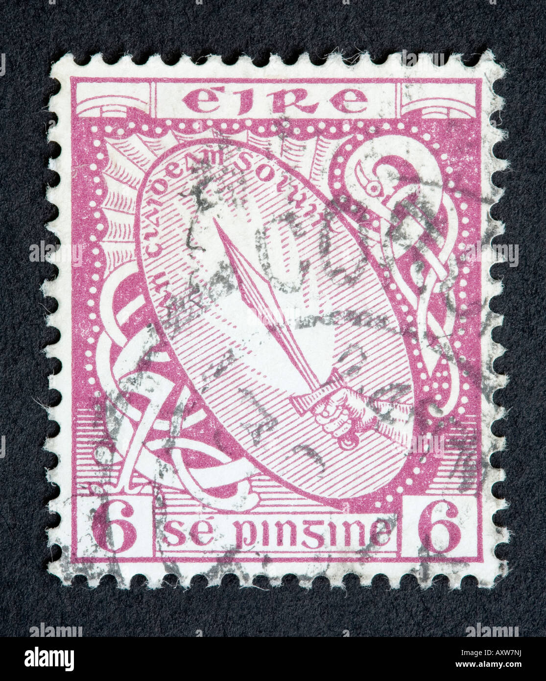 Irish postage stamp Stock Photo - Alamy