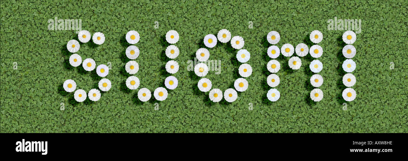 the country of Finland in their national language Suomi Stock Photo - Alamy