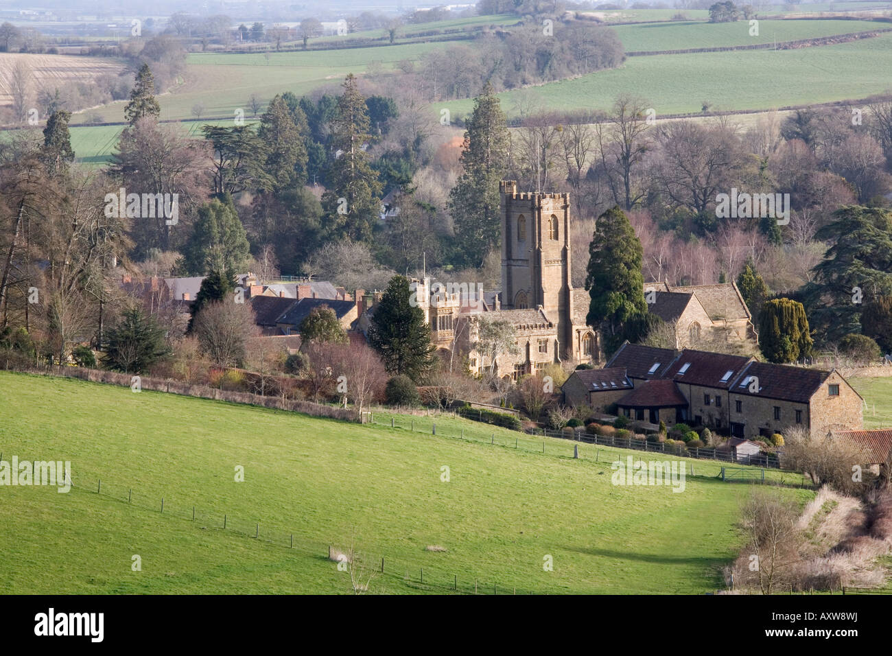 Village montacute in somerset uk hi-res stock photography and images ...