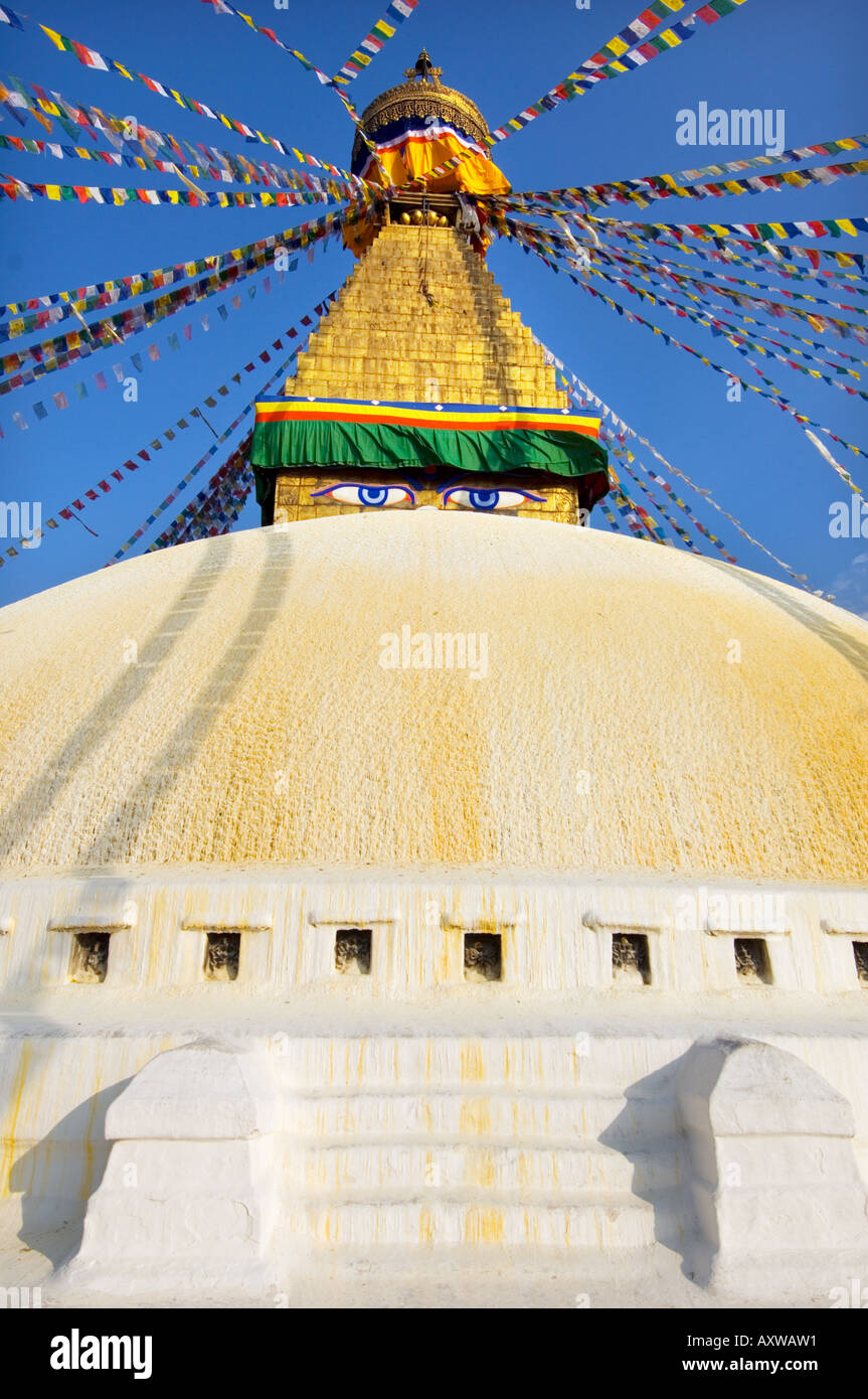 STUPA of Bodhnath Bodnath Boudhanath largest Buddhist stupa Nepal ...