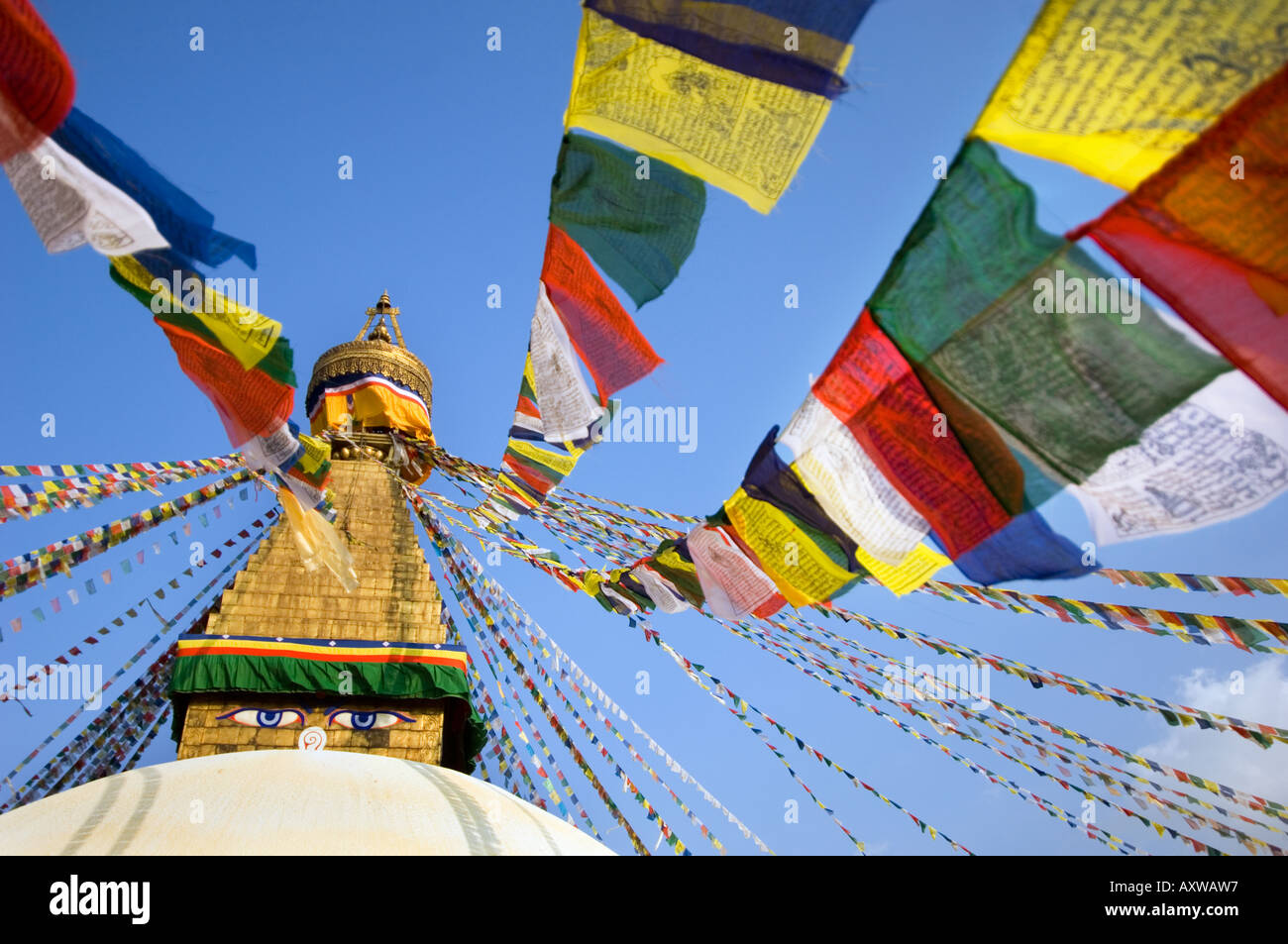 STUPA of Bodhnath Bodnath Boudhanath largest Buddhist stupa Nepal ...