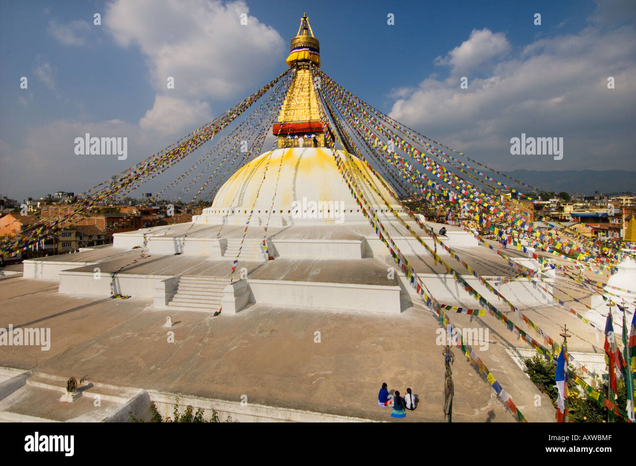 STUPA of Bodhnath Bodnath Boudhanath largest Buddhist stupa Nepal ...