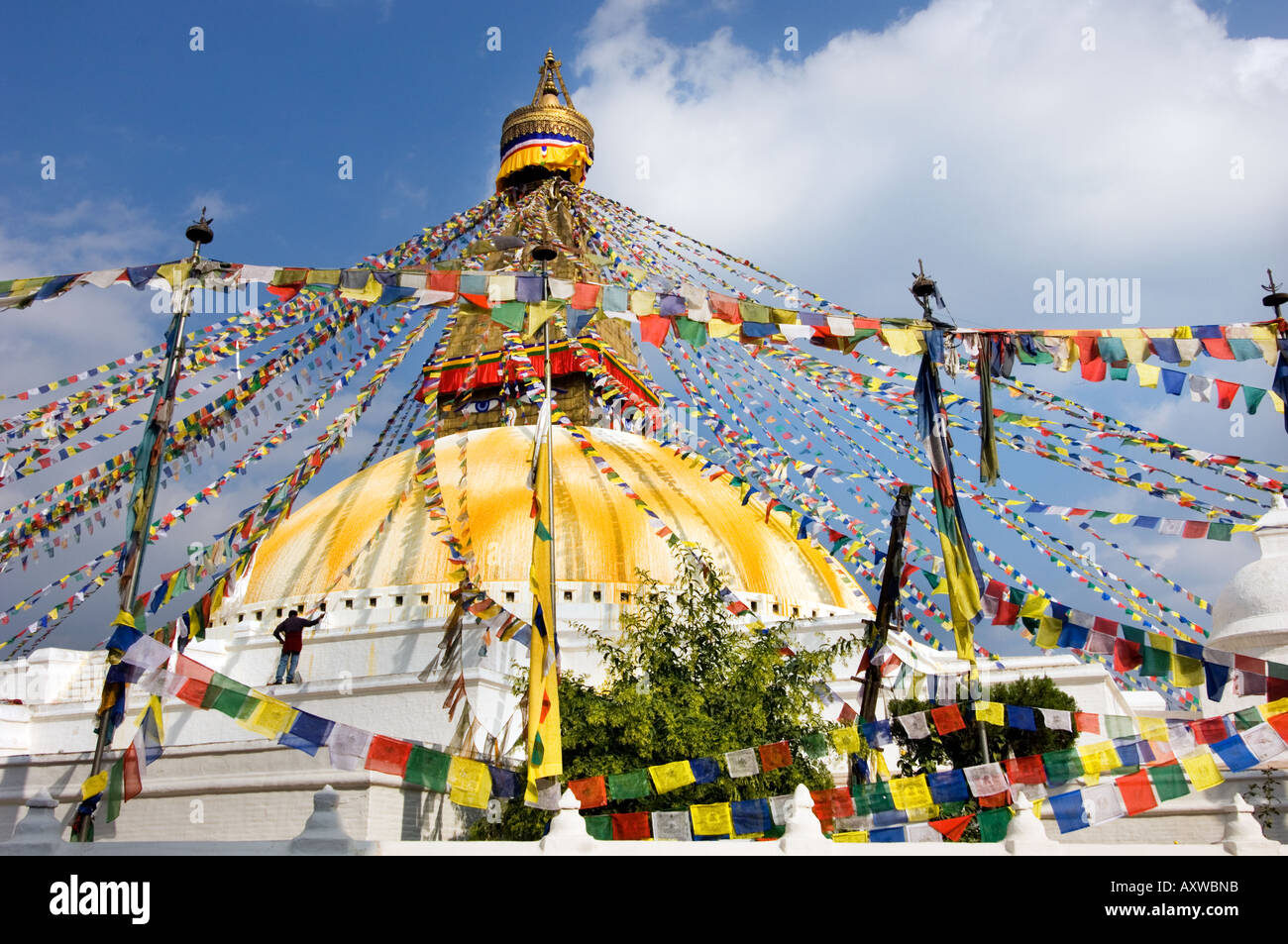 STUPA of Bodhnath Bodnath Boudhanath largest Buddhist stupa Nepal ...