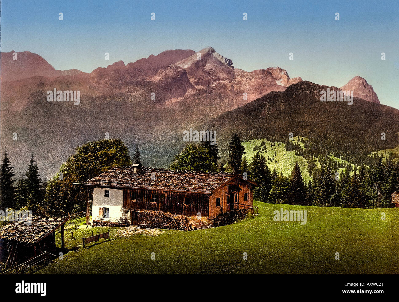Eckbauer Alp, Partenkirchen, Bavaria, Germany Stock Photo - Alamy