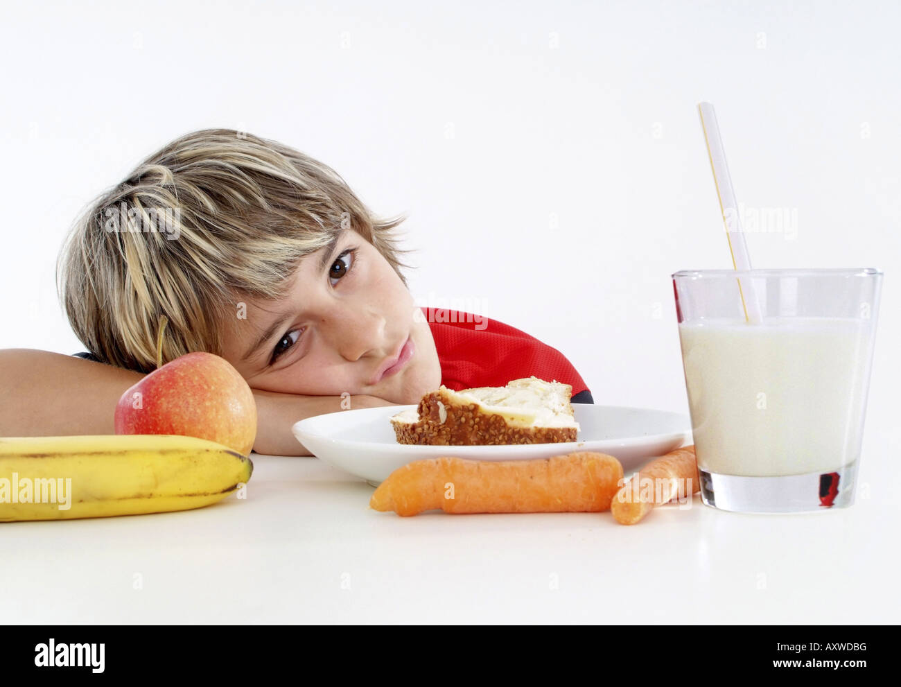 boy with healthy breakfast Stock Photo - Alamy