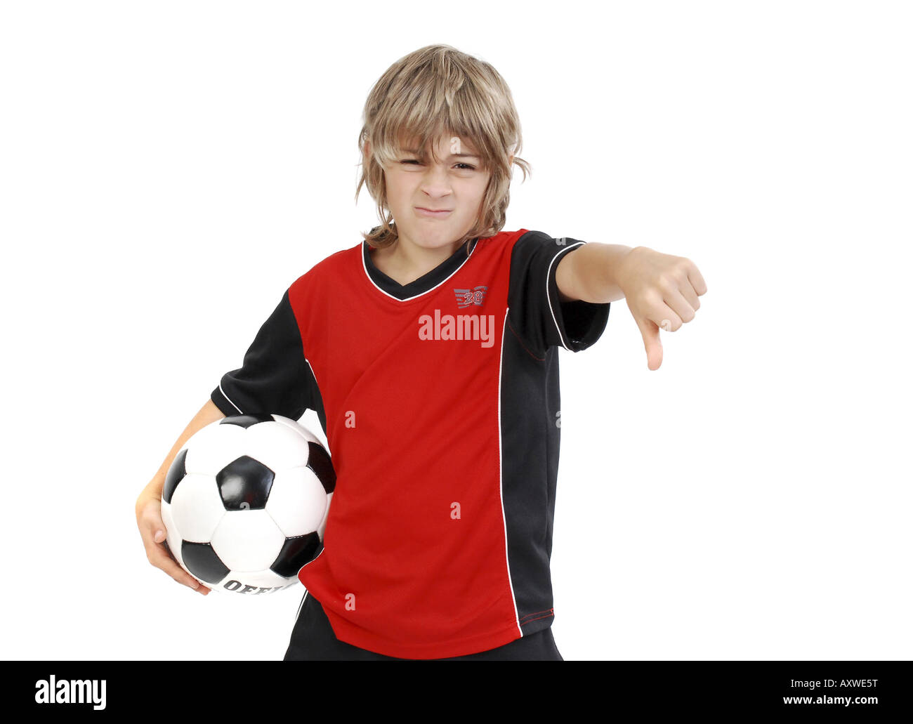 boy with a football Stock Photo - Alamy