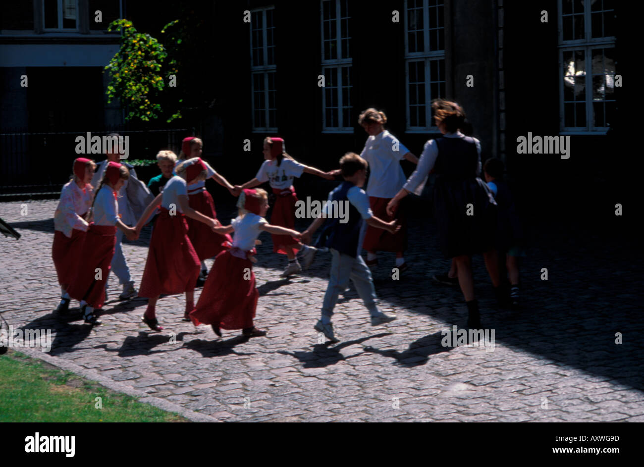 Children playing ring a ring a roses Copenhagen Denmark Stock Photo - Alamy