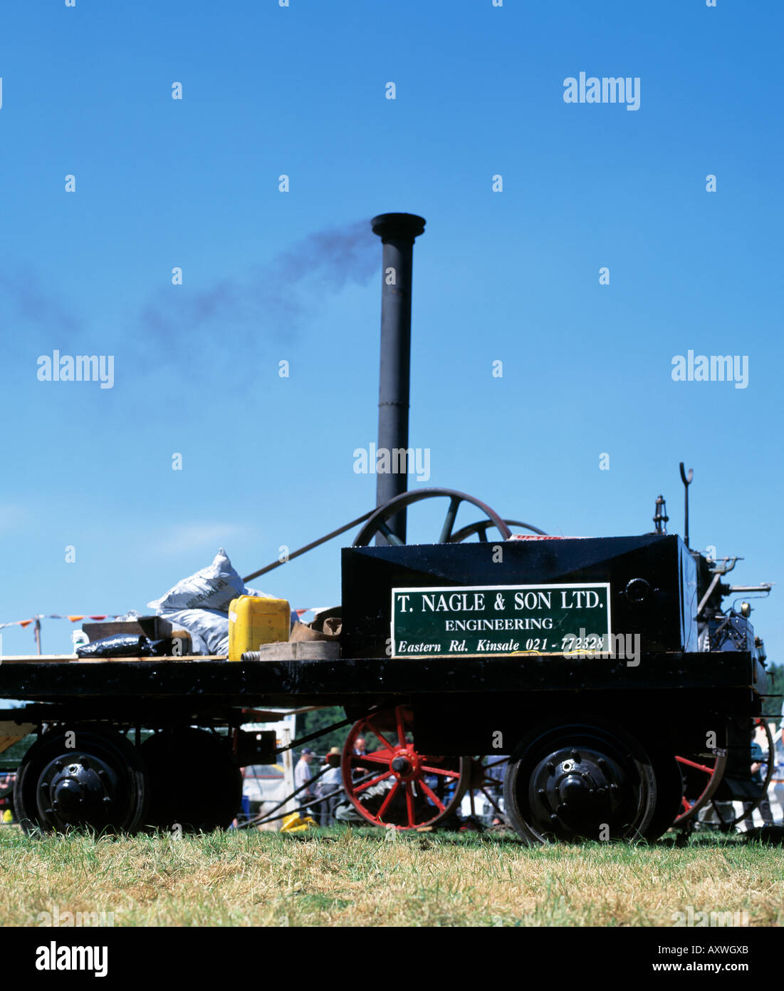 upton steam rally county cork, ireland, chimney from a steam engine ...