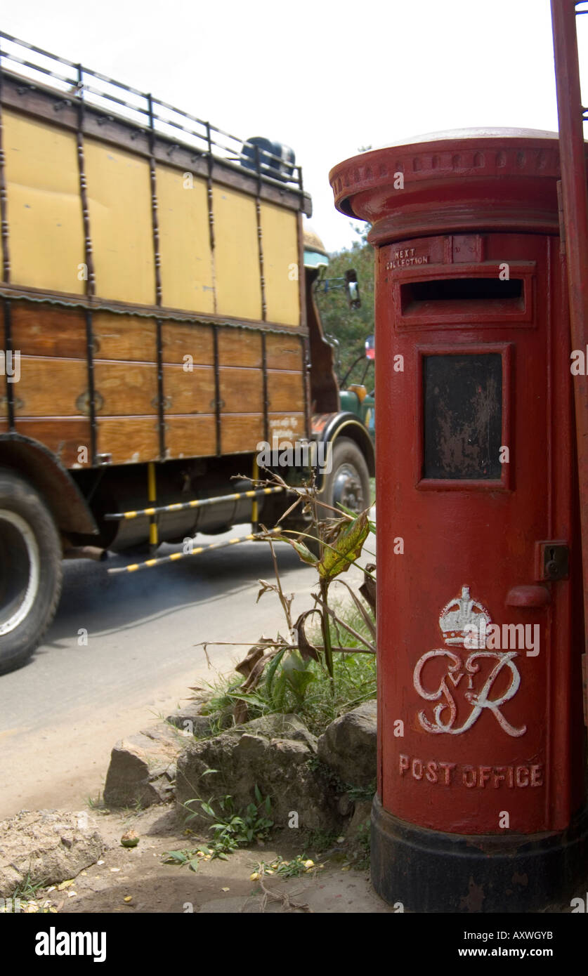 Original King George VI post box, Haputale, central highlands, Sri ...