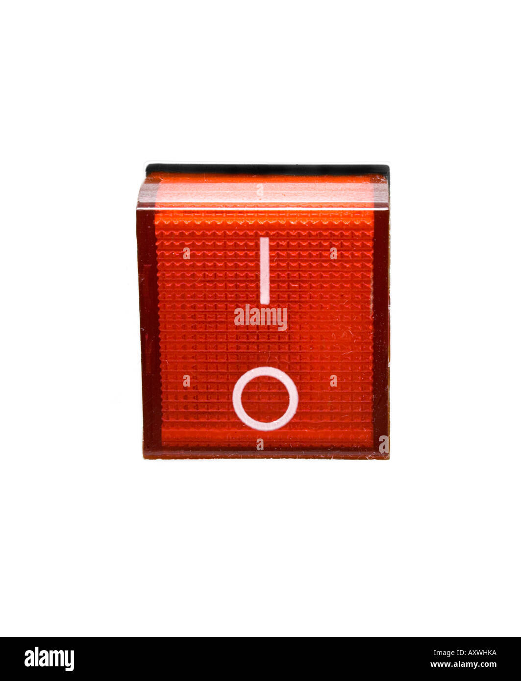 Red Power Switch - OFF Stock Photo - Alamy