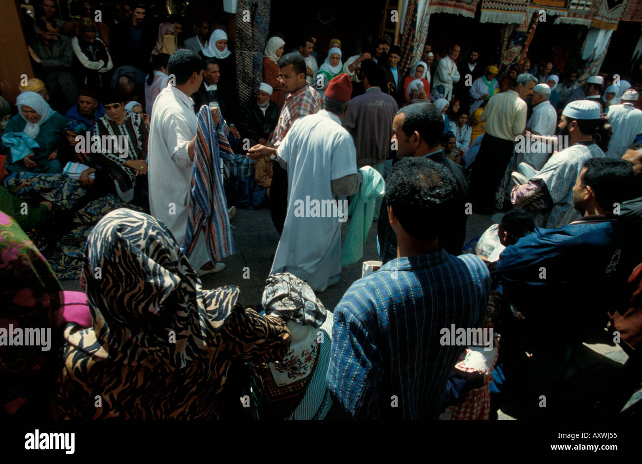 Tourist shopping area Old Medina Place des Nations Unies Casablanca ...