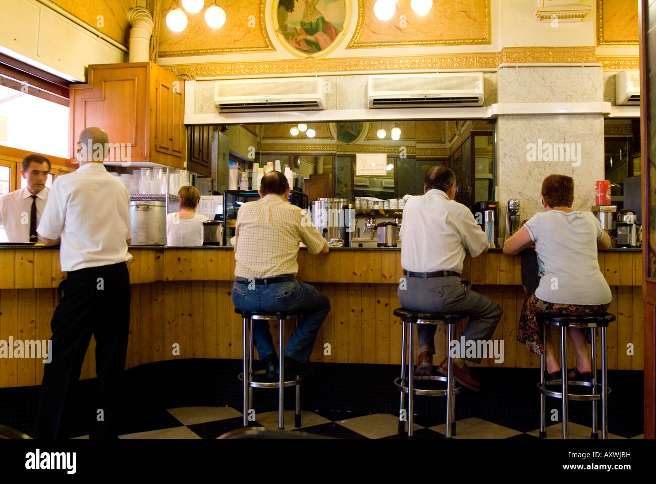 inside a Cafe in Valencia Stock Photo - Alamy