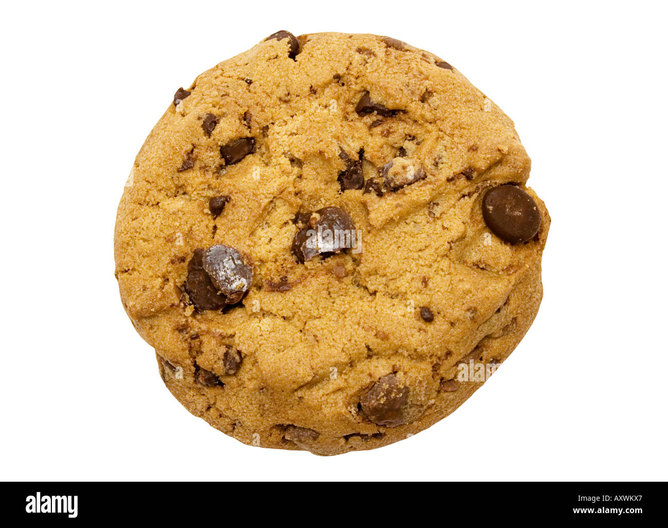 Single Chocolate Chip Cookie Stock Photo - Alamy