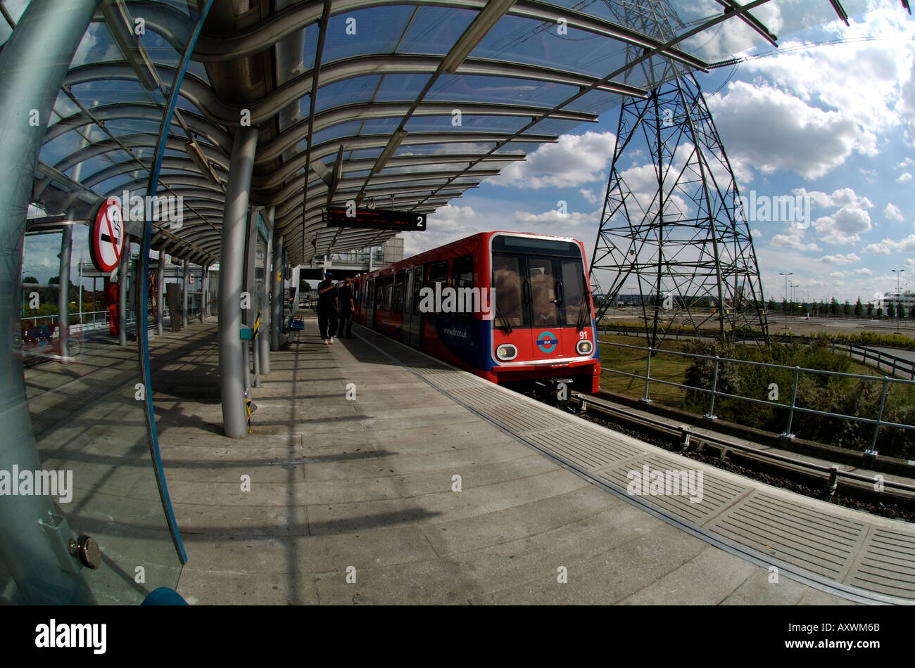 Dockland Light Railway, Prince Regent Station, London, England,UK Stock ...