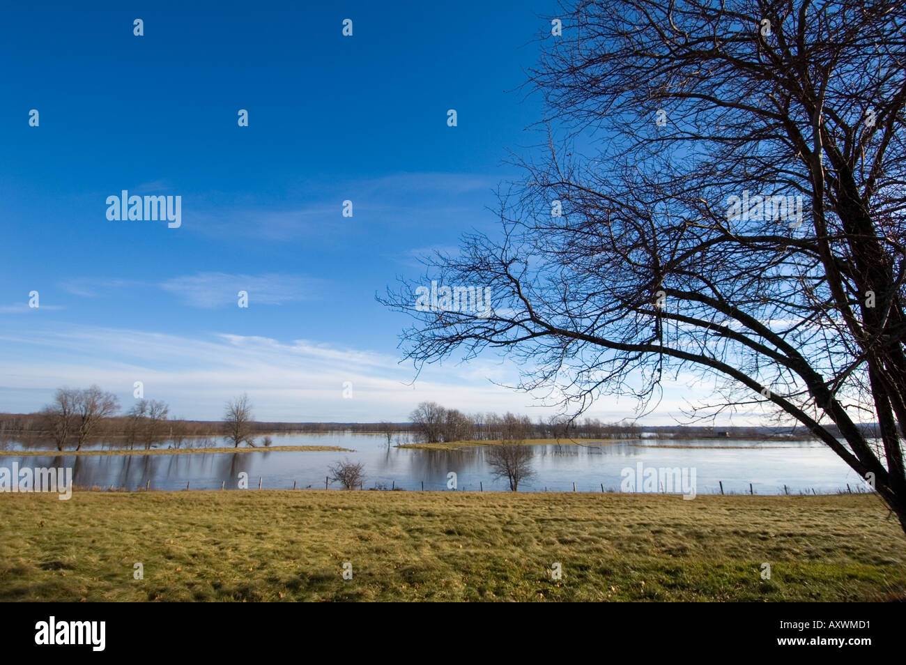Lower St John River Gagetown New Brunswick Canada Stock Photo - Alamy