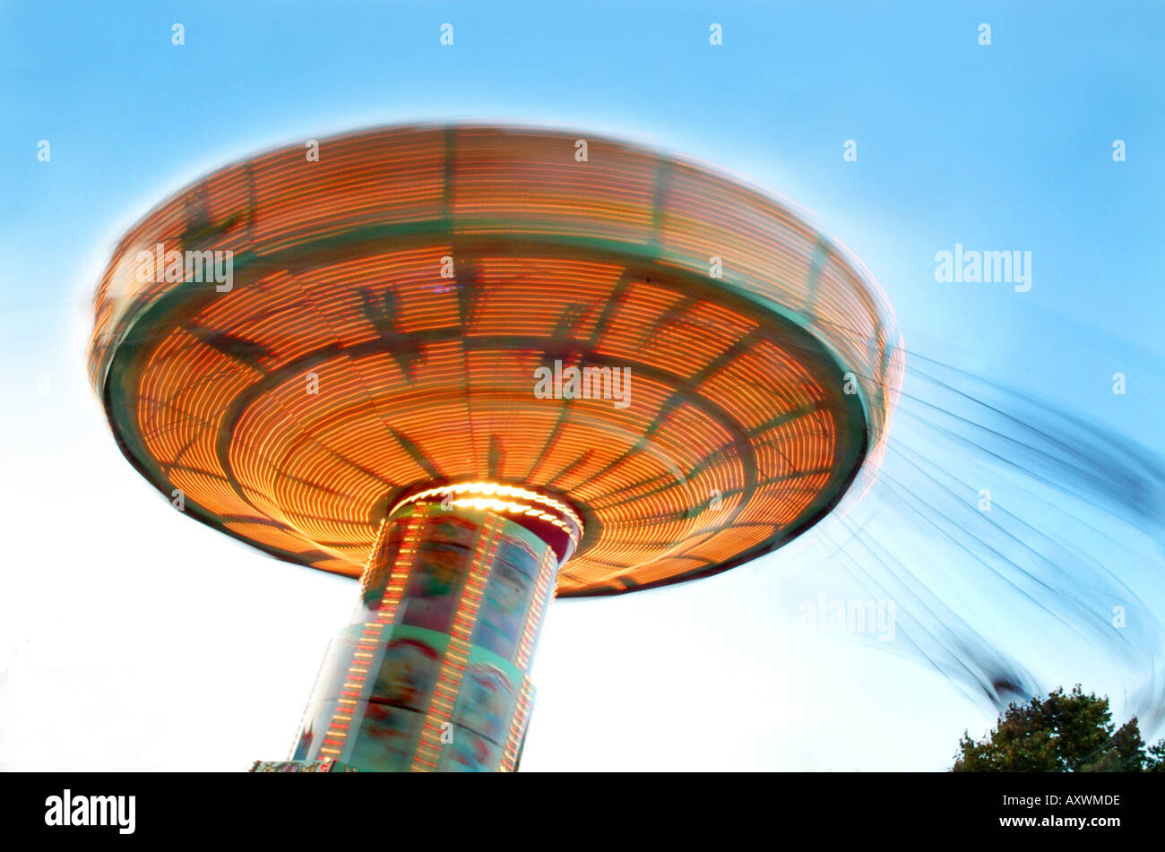 fairground carousel in full swing Stock Photo - Alamy